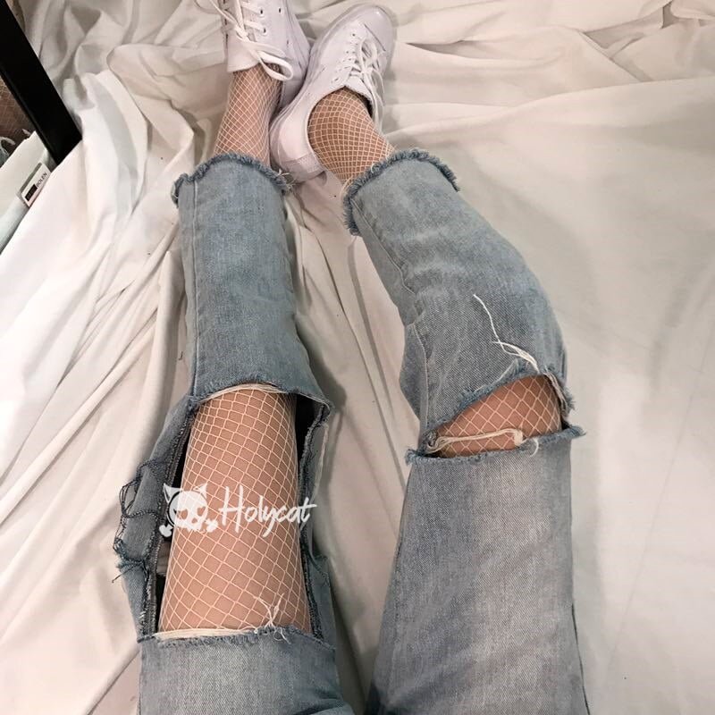 Medias Malla Pantalón Blancas - Tienda de accesorios y moda Holycat ...